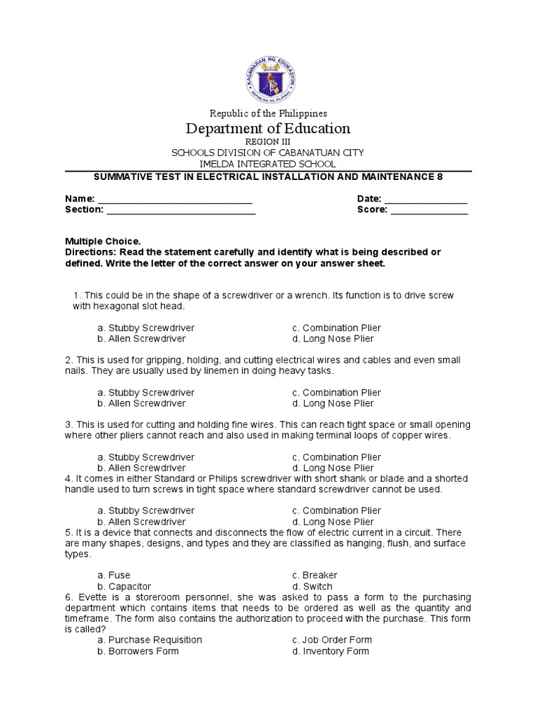 2nd Quarter Exam Output | PDF | Atmosphere Of Earth | Resistor
