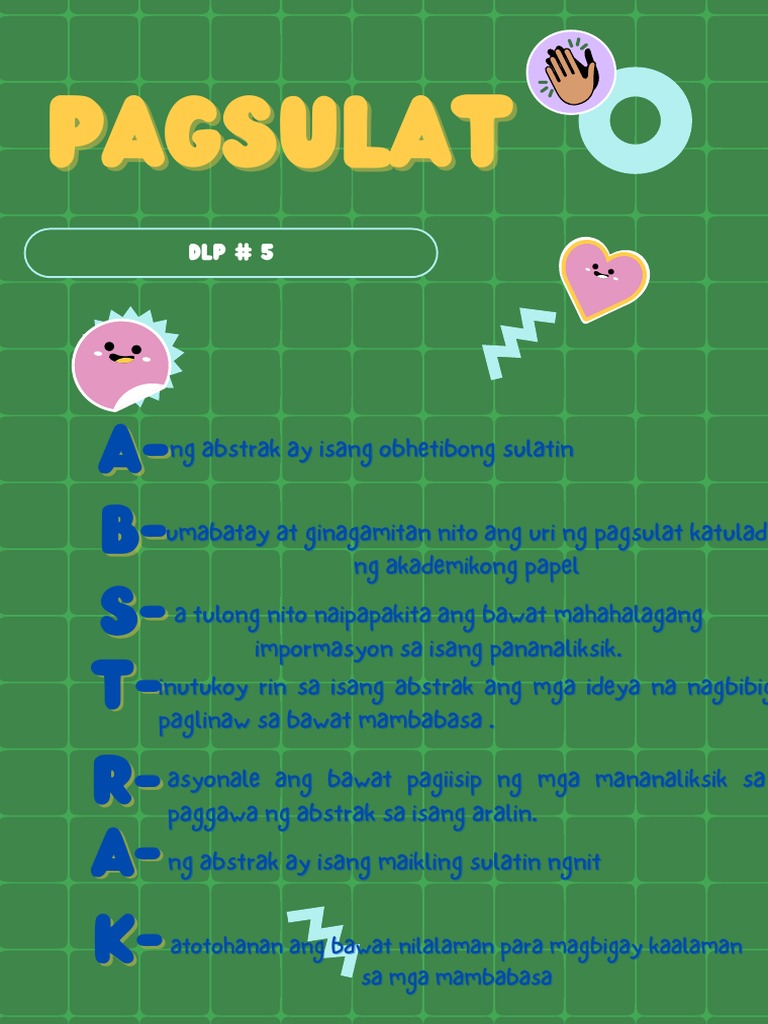DLP 5 - Pagsulat Abstrak | PDF