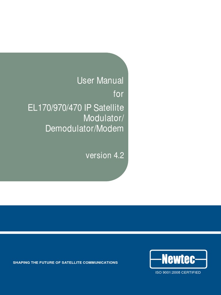 EL170 970 470 UMN v4.2 | PDF | Modulation | Modem