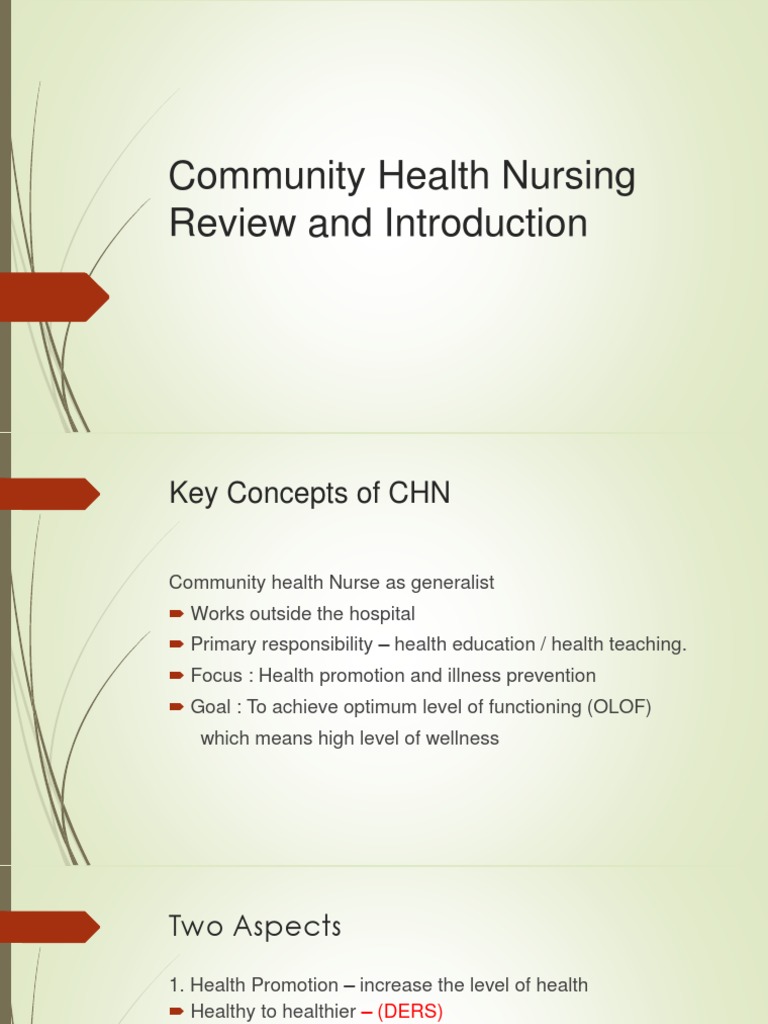 Community Health Nursing Review and Introduction | Download Free PDF ...