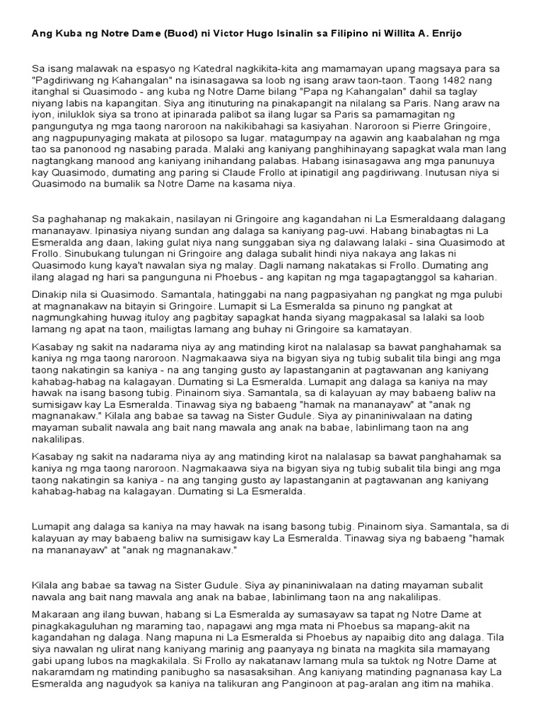 Ang Kuba NG Notre Dame | PDF