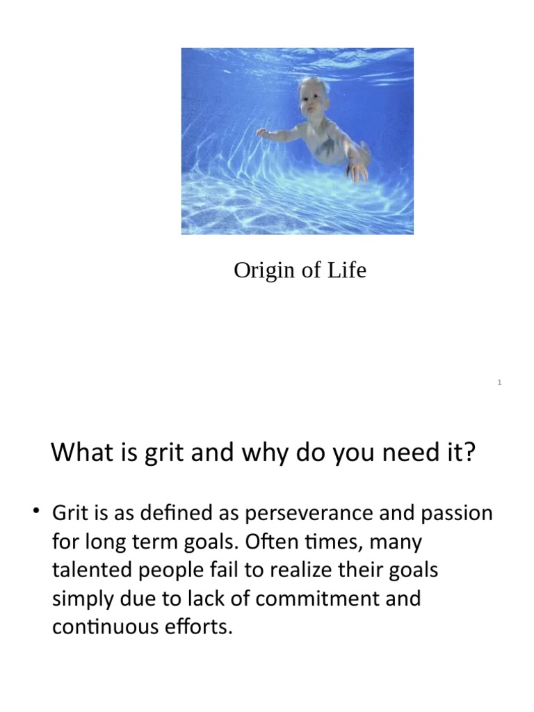 Origin of Life | PDF | Evolution | Grit (Personality Trait)