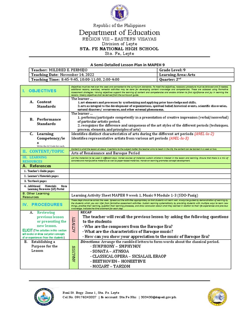 Exploring the Arts of the Renaissance and Baroque Periods Through Music ...