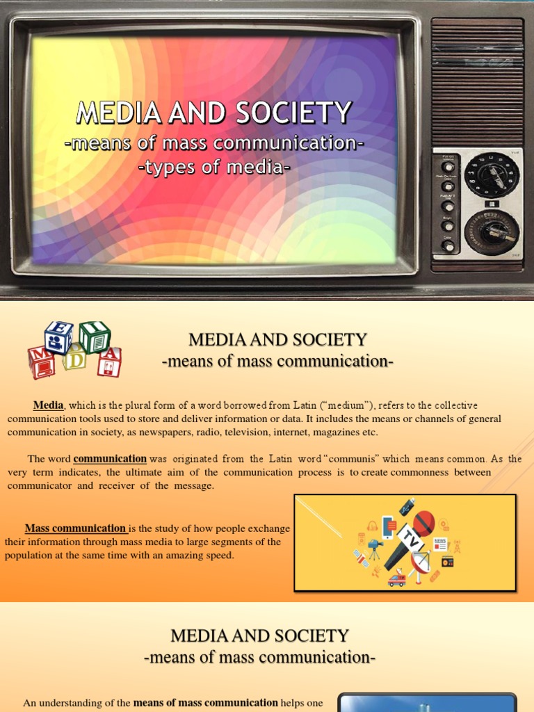 Types of Media | PDF | Mass Media | Media (Communication)