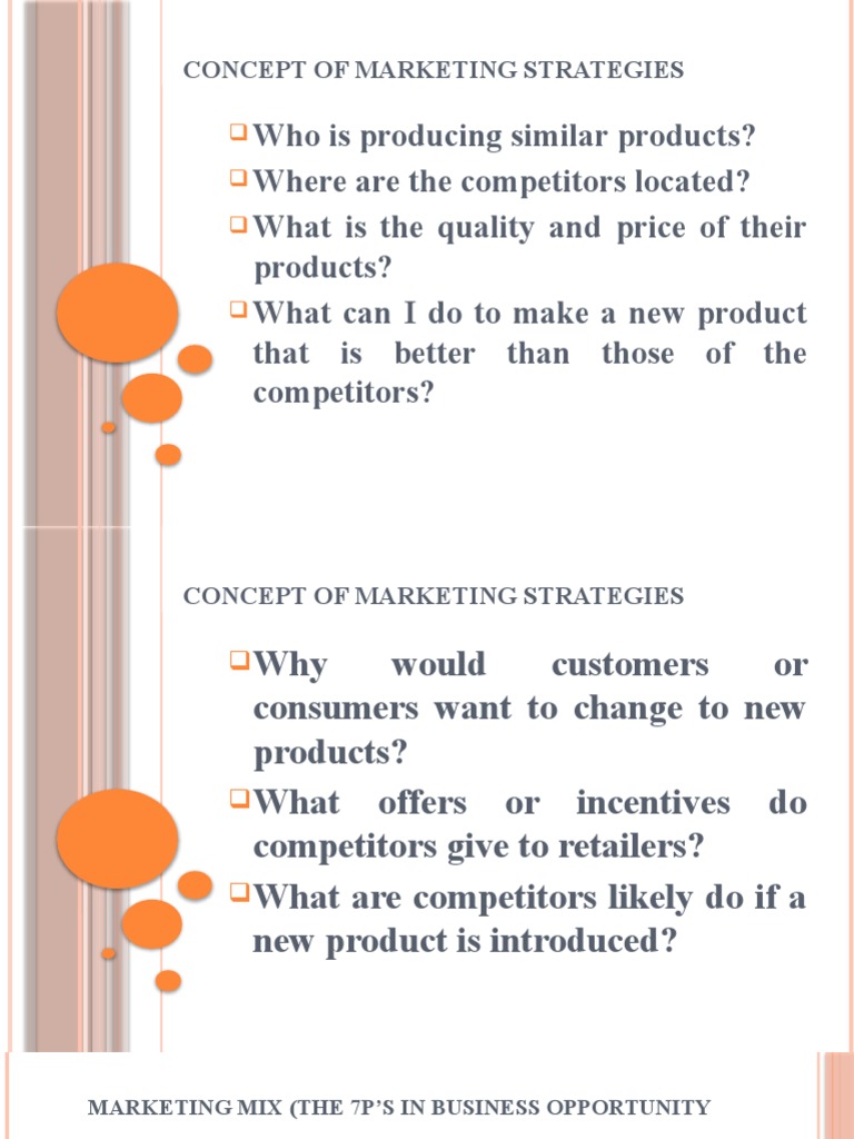 7ps of Business Oportunity | PDF | Pricing | Promotion (Marketing)