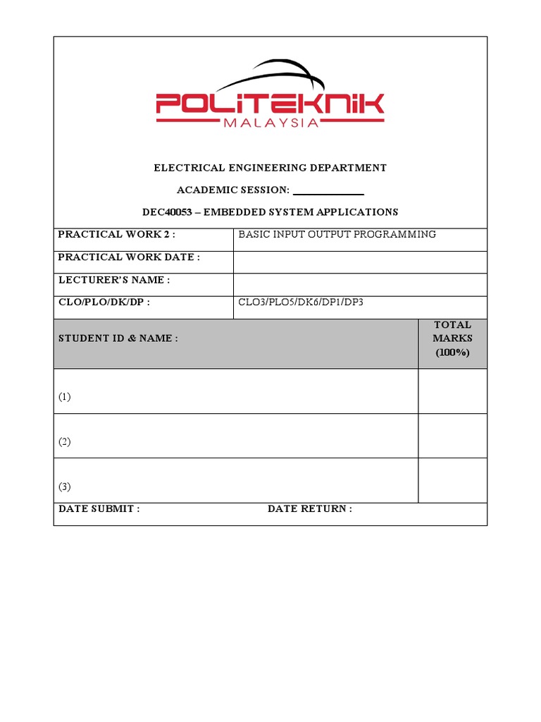 Practical 2 - LED and Switch v3 | PDF | Switch | Computer File