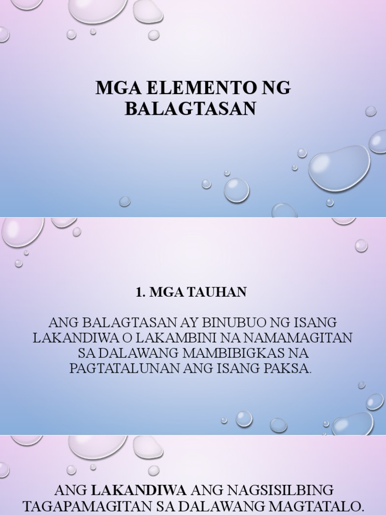 Mga Elemento NG Balagtasan | PDF