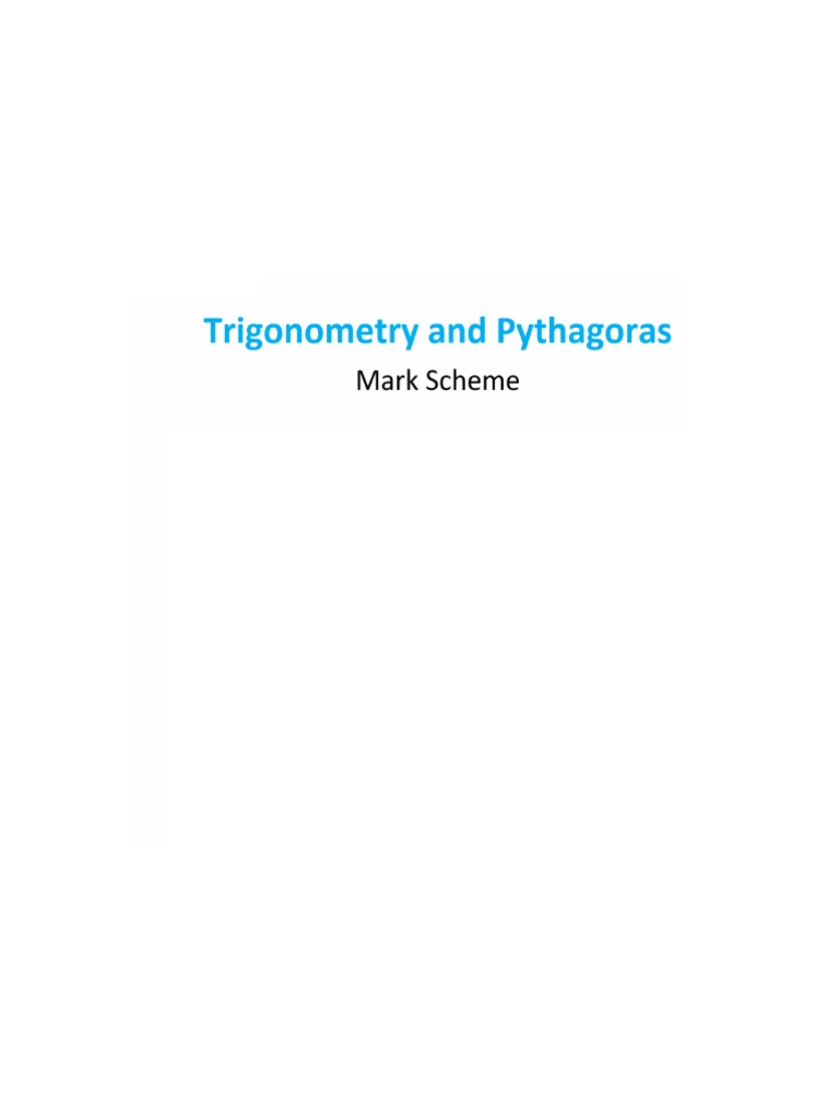 Trigonometry Sheet#1 MS | PDF | Trigonometric Functions | Angle