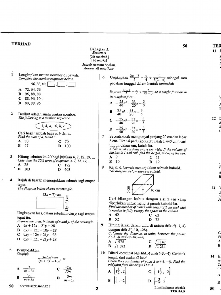 PT3 Form 2 Vision Set2 | PDF