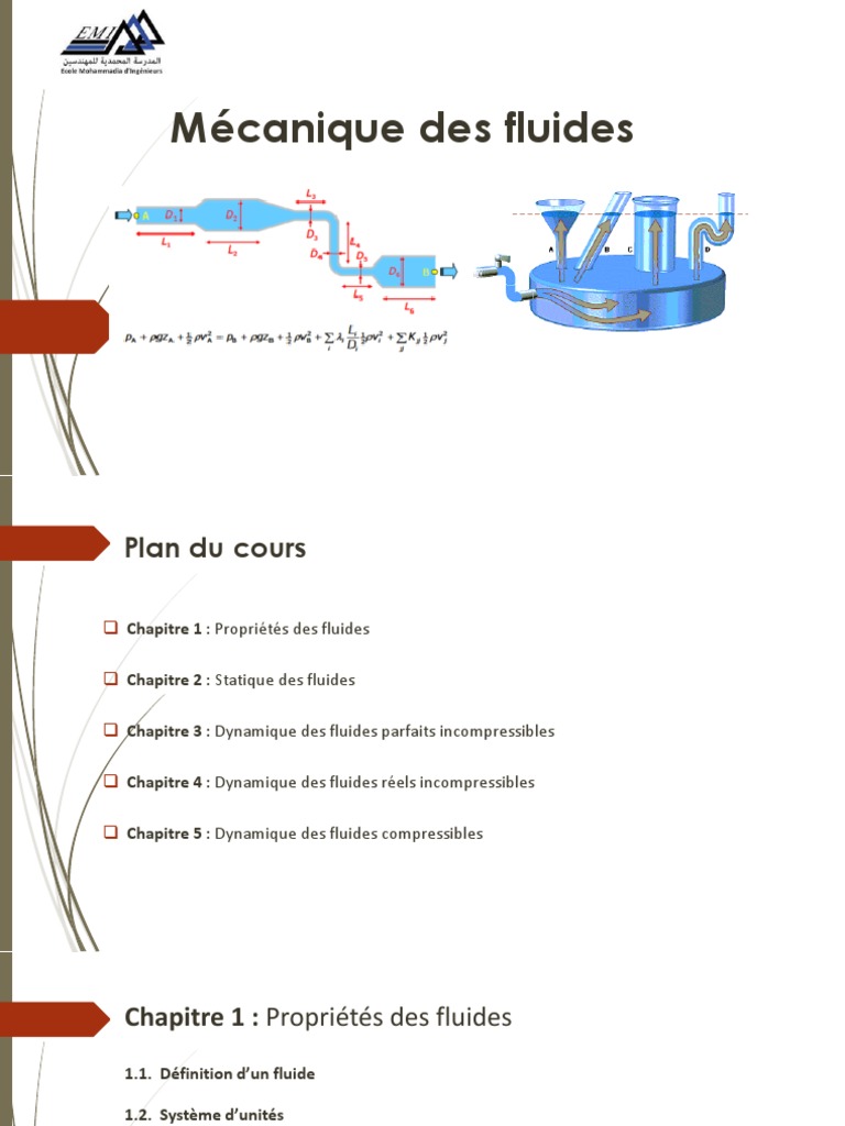 Introduction à la Mécanique des Fluides | PDF | Sciences et mathématiques