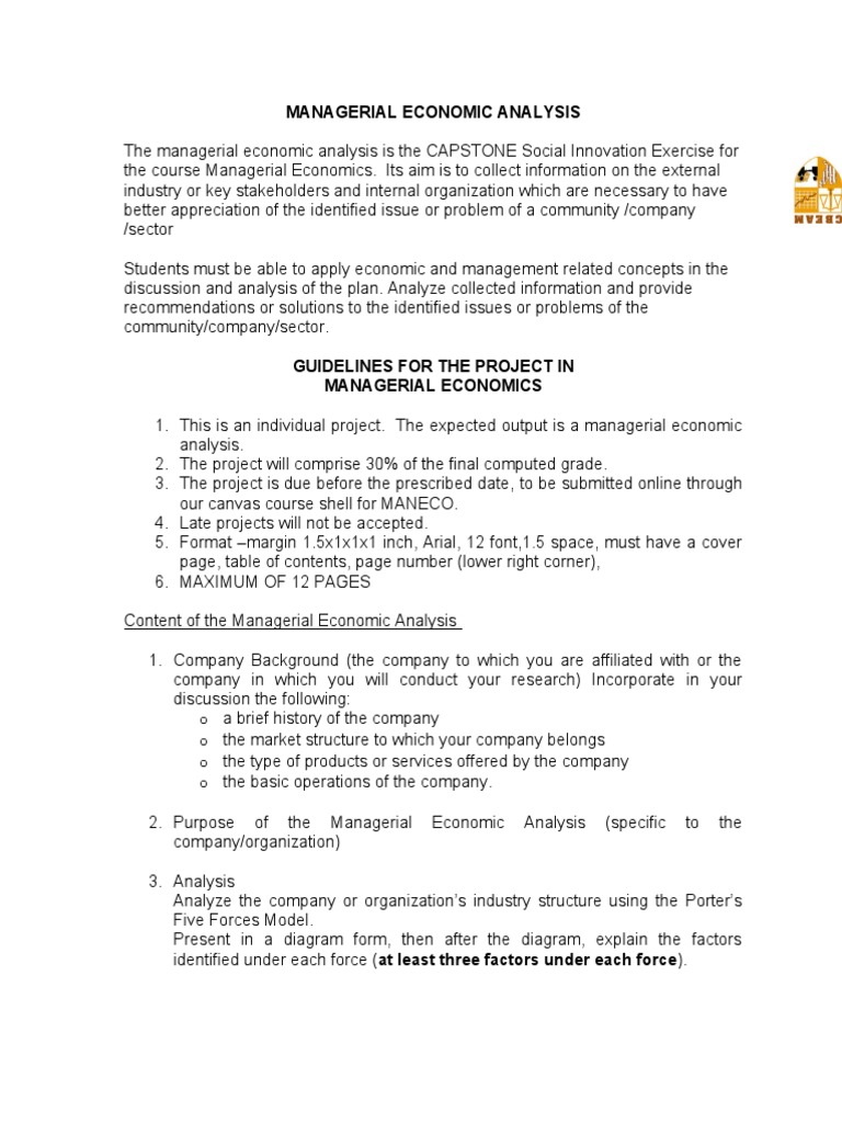 MBA Managerial Economic Plan | Download Free PDF | Swot Analysis ...