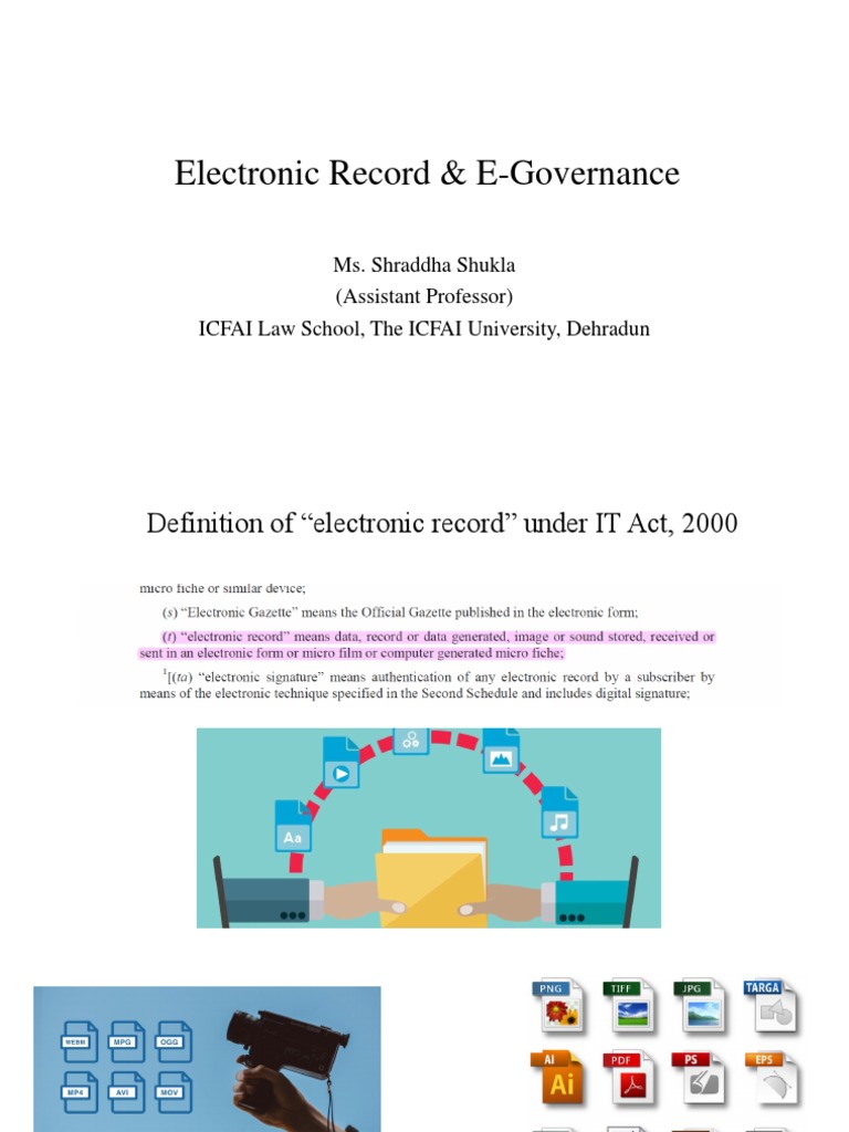 Electronic Record and E-Governance | PDF | Records Management ...