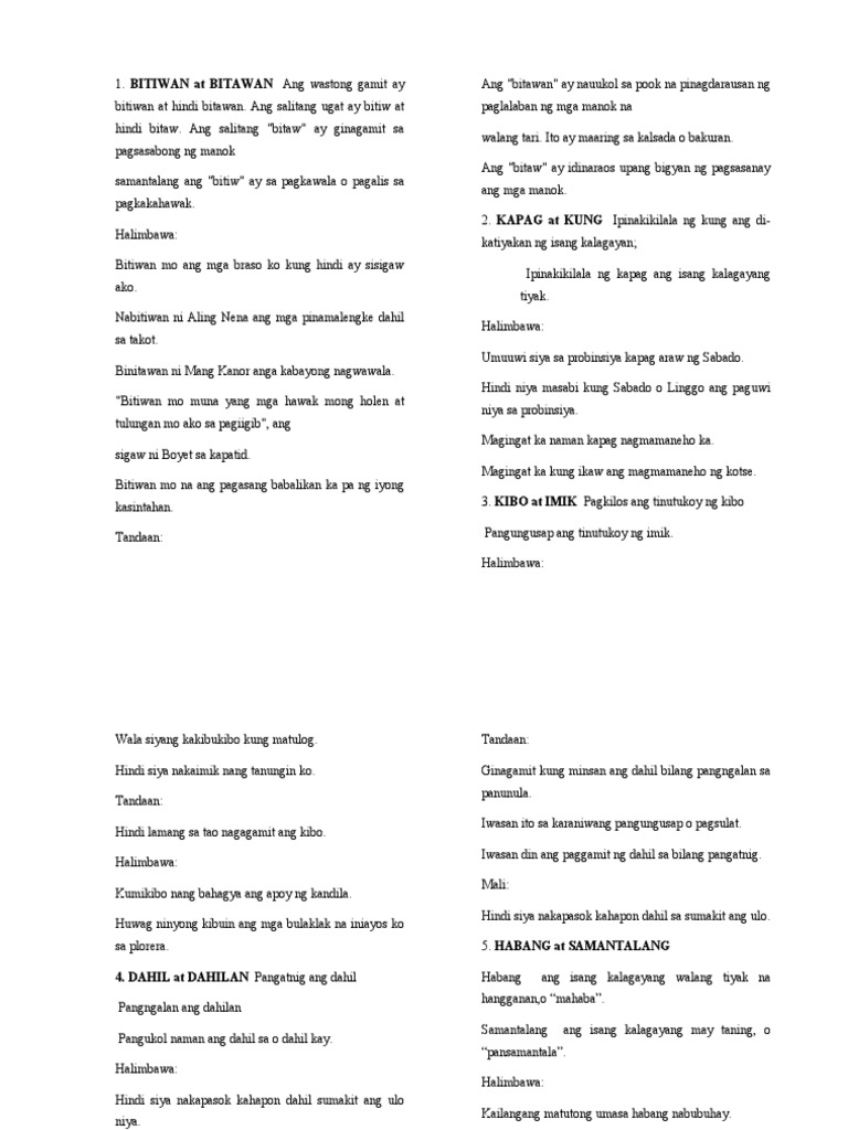 Wastong Gsmit NG Salita | PDF