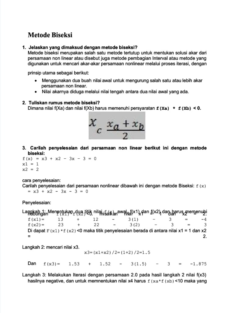 PDF Metode Numerik - Compress | PDF