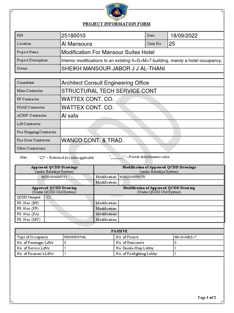 Project Information Form | PDF | Fires | Energy Technology