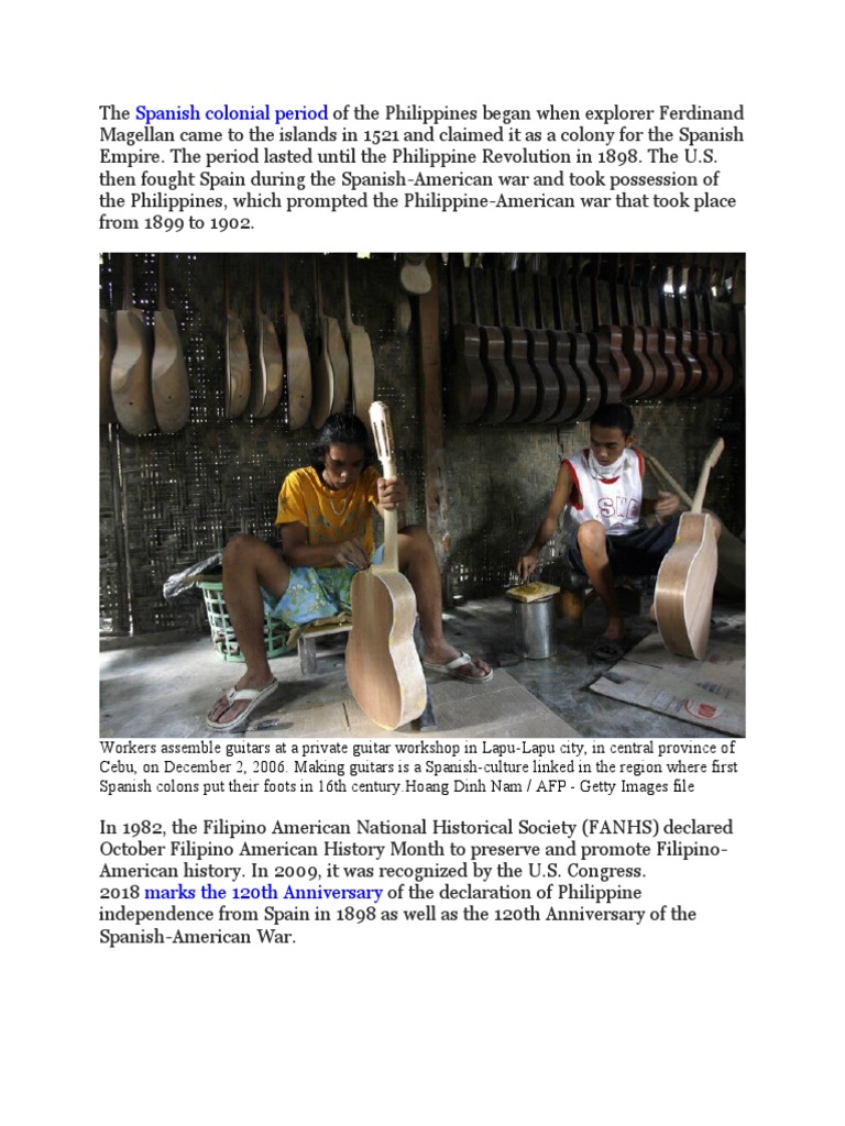The Spanish Colonial Period of The Philippines | PDF
