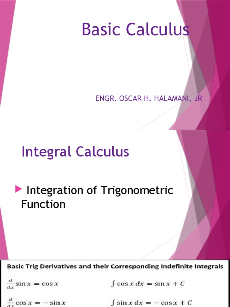 Integration of Trigonometric Functions | PDF | Trigonometric Functions ...