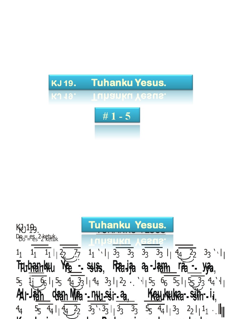 KJ 019 Tuhanku Yesus | PDF