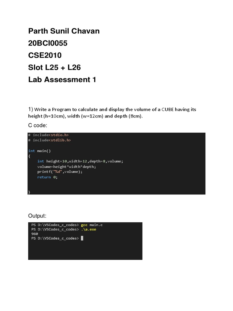 DA1 Solution | PDF | Pointer (Computer Programming) | Software Engineering