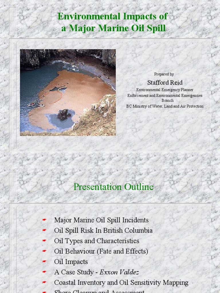 Major Marine Oil Spill Impacts | PDF | Oil Spill | Petroleum