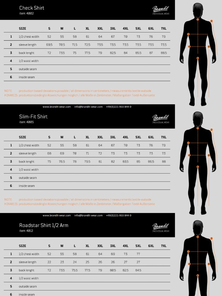 Eng Brandit Size Outergarments | PDF