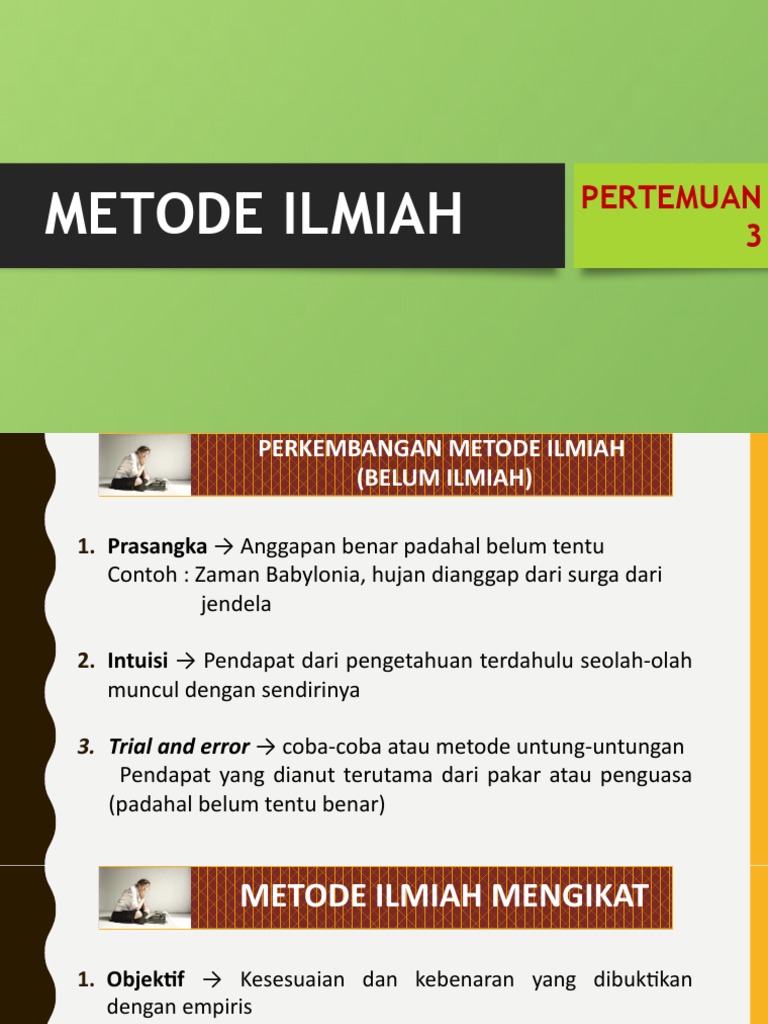 03 - Karakteristik Metode Ilmiah | PDF