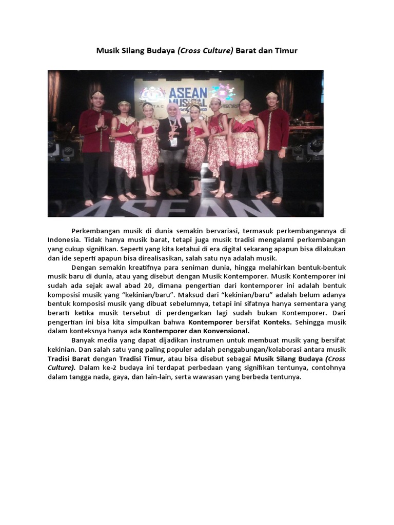 Artikel Musik Silang Budaya | PDF