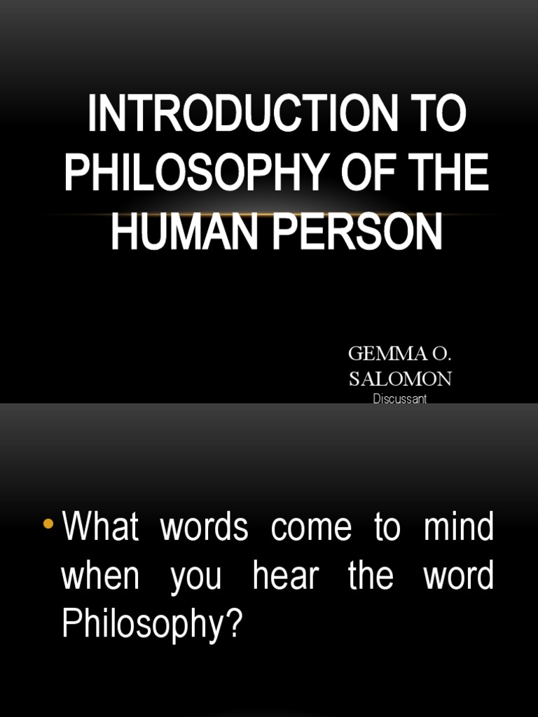 Philosophy Ppt 1 Pdf Plato Thought