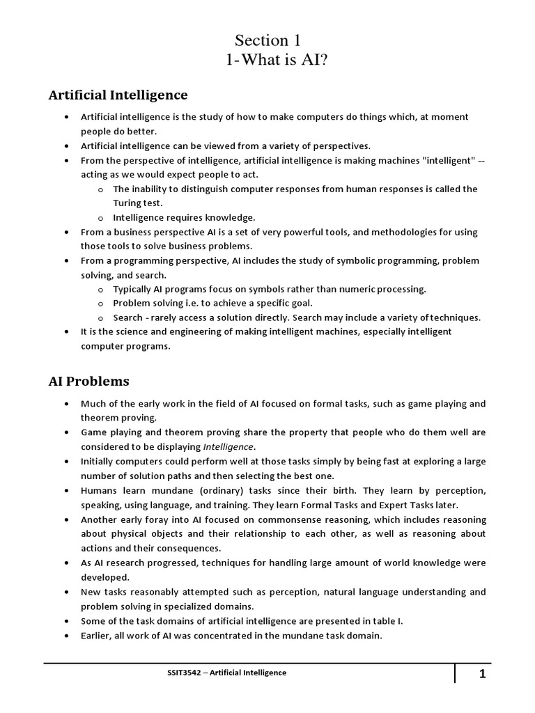 AI Reading Material | PDF | Artificial Intelligence | Intelligence (AI ...