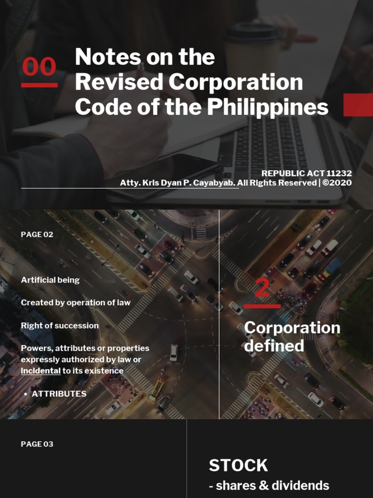 Revised Corporation Code of The Philippines | Download Free PDF ...