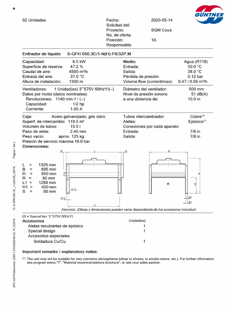 Data Sheet Guntner | PDF