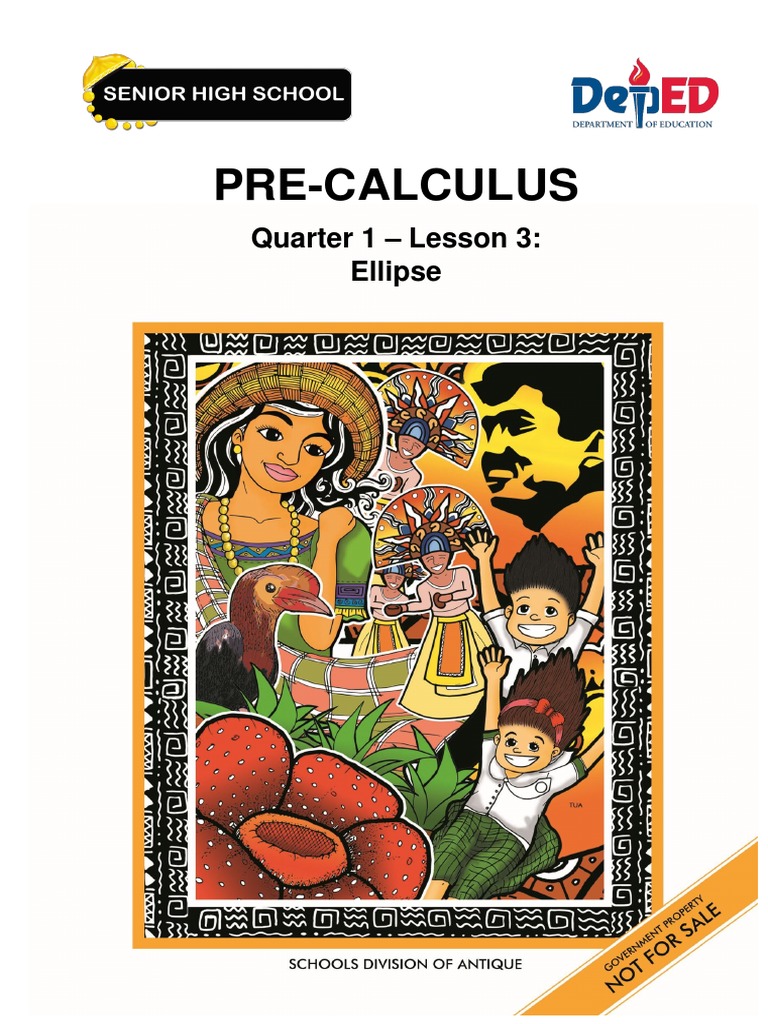 Pre Cal-Q1 m3 Ellipse | PDF | Ellipse | Perpendicular