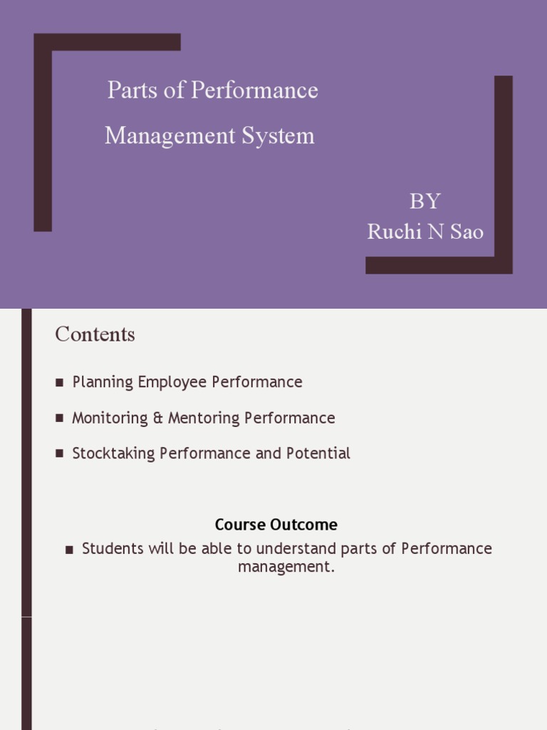 2 Parts of PMS | PDF | Mentorship | Performance Appraisal