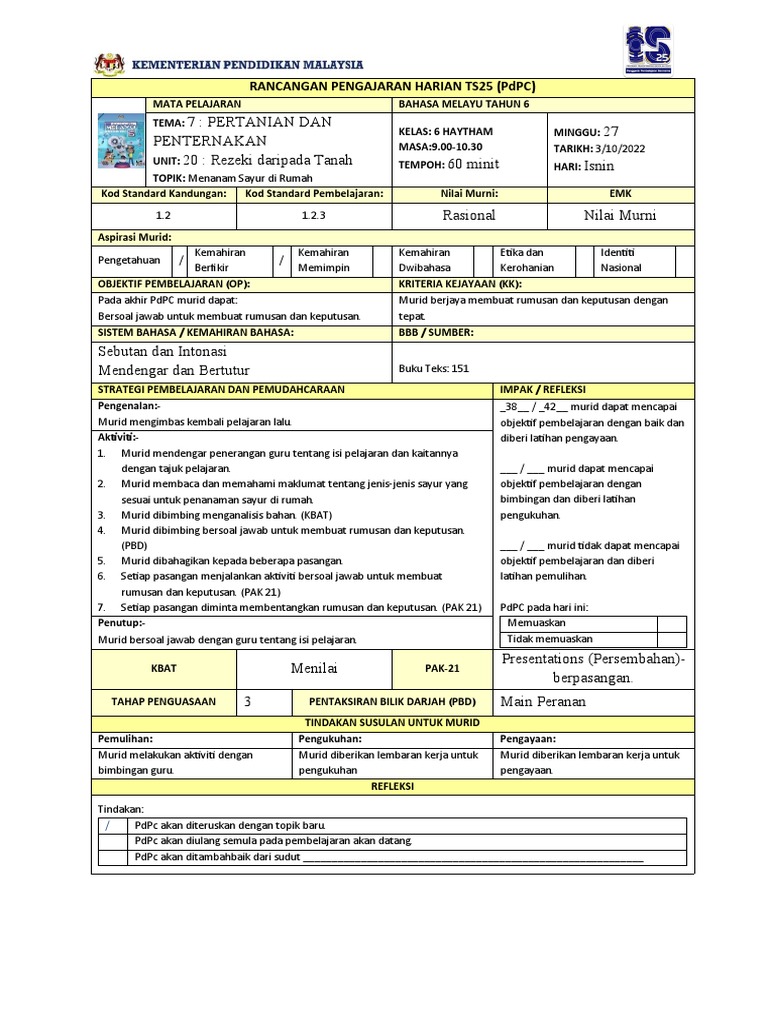 RPH Husnil M27 2022 | PDF