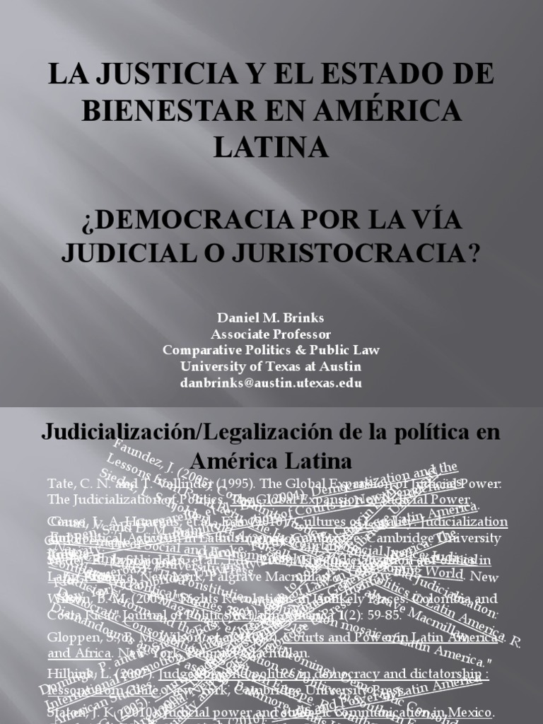 The Role of the Judiciary in Advancing Social Justice and the Welfare ...