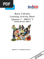 Basic Calculus Activity Sheet Quarter 3 - Melc 5 | PDF | Function (Mathematics) | Logarithm