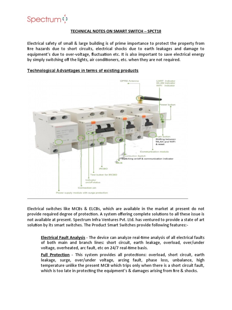 Techincal Notes - SPCT10 | PDF | Switch | Electrical Engineering