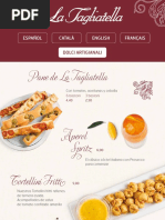 Carta 2024 La Tagliatella Web | PDF | pesto | Cocina italiana