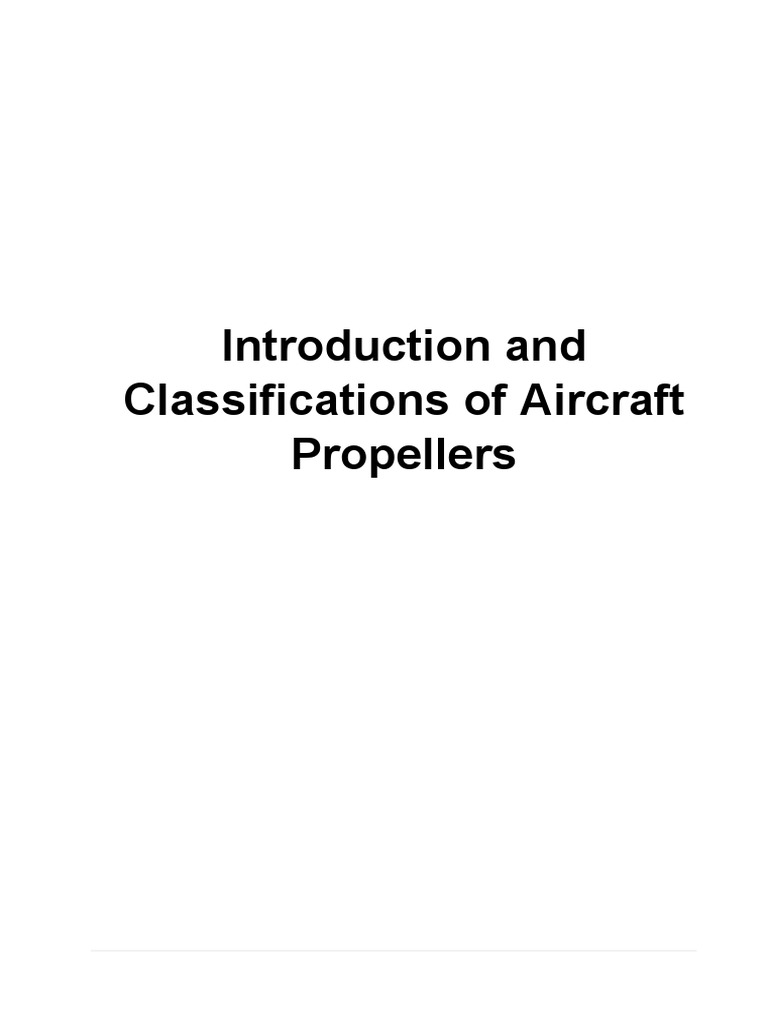 Aircraft Propeller Design and Types | PDF | Airfoil | Propeller
