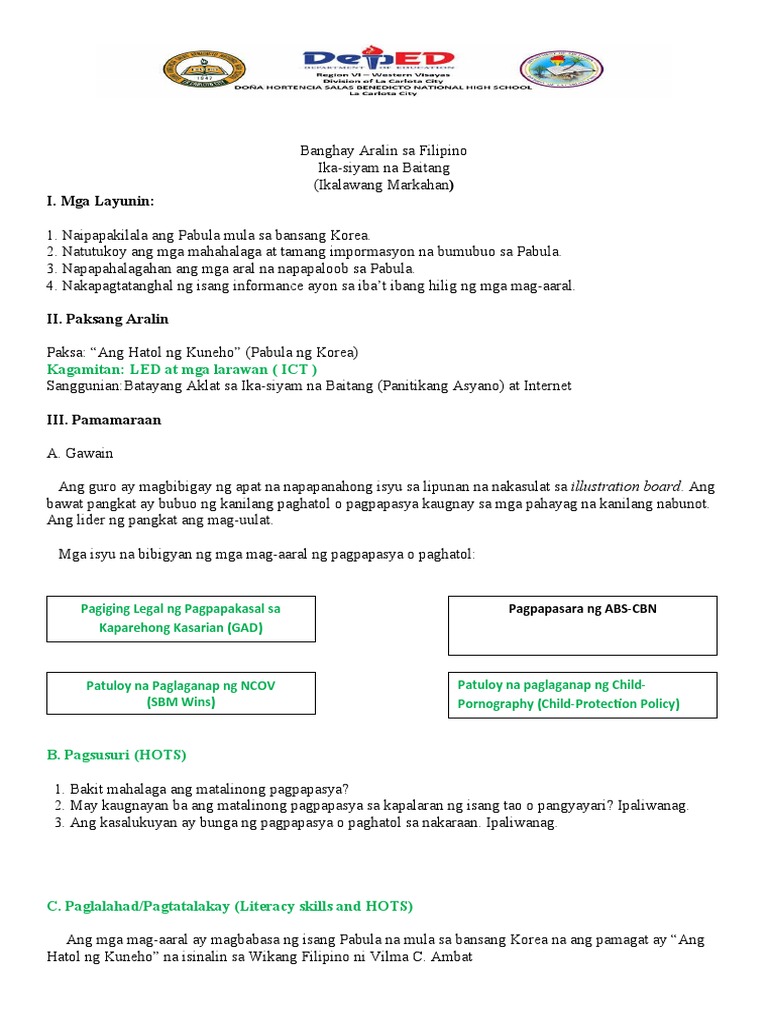 COT Lesson Plan | PDF