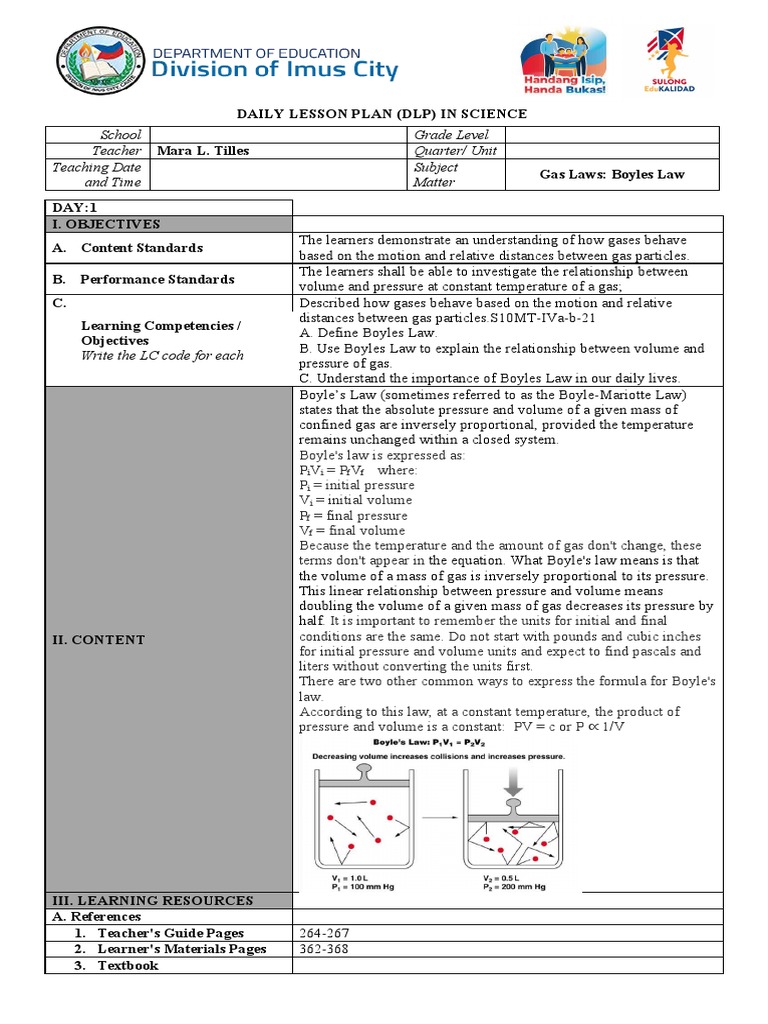 Tilles, Mara - Science - JHS | PDF | Gases | Applied And ...