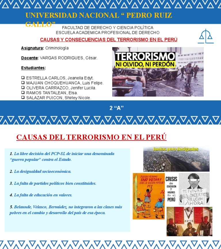 Causas y Consecuencias Del Terrorismo en El Perú | PDF
