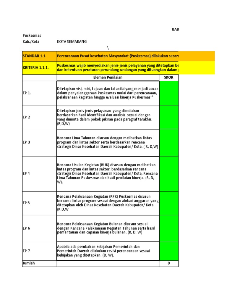 Instrumen Sa 1 | PDF