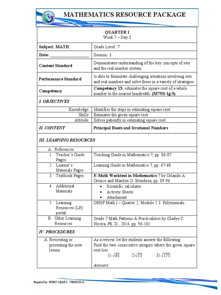 DLPweek 7 D 3 | PDF | Learning | Square Root