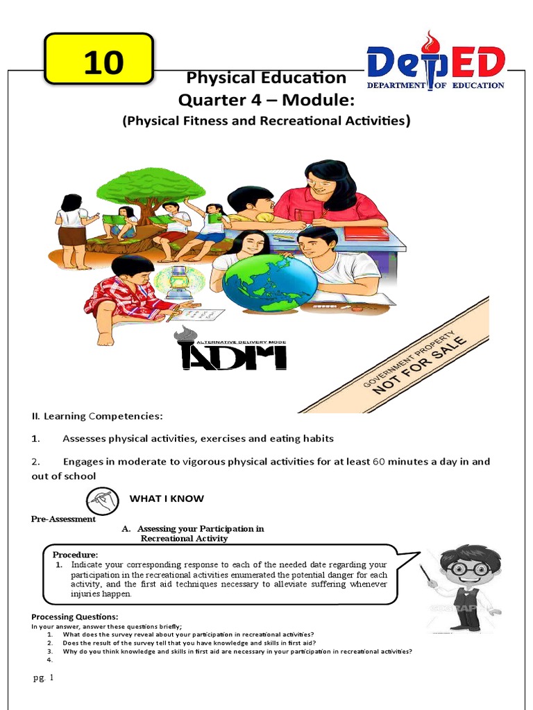 D.O. Copy MAPEH PE MODULE Q4 | PDF | Body Mass Index