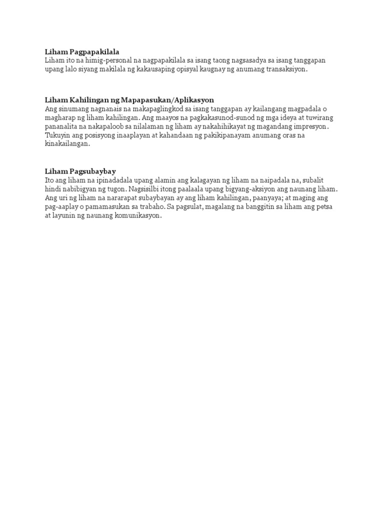 Liham | PDF