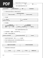 PPFT Form | PDF | Body Mass Index | Sports
