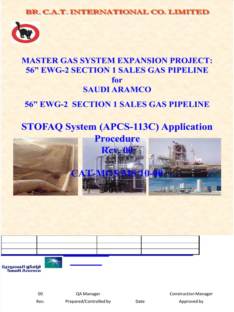 Procedure of Apcs-113c | PDF | Corrosion | Pipe (Fluid Conveyance)