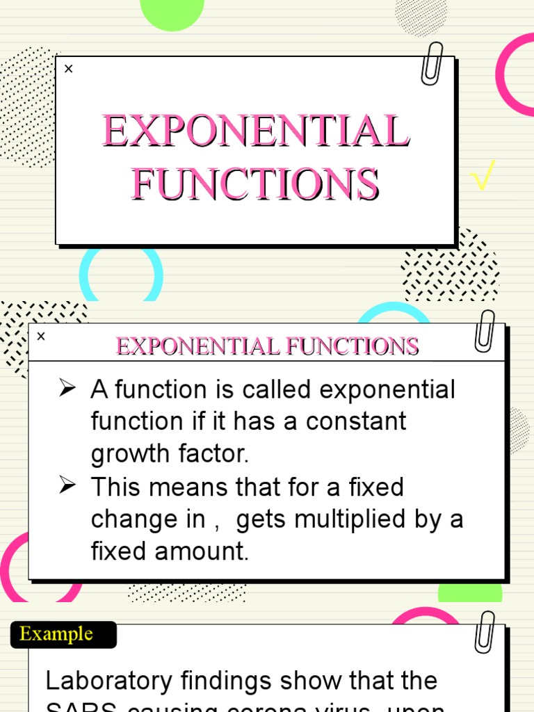 Exponential Function | PDF | Exponentiation | Exponential Function