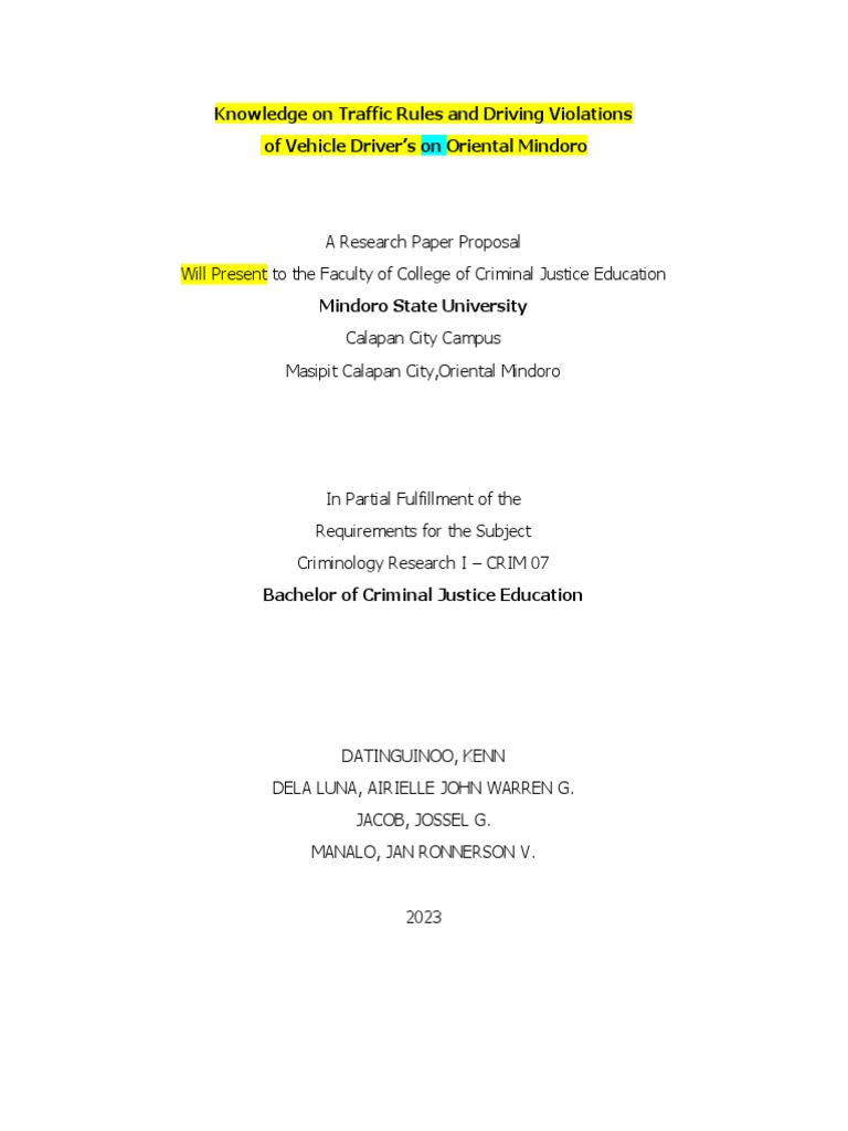 Thesis 022643 | PDF | Traffic Collision | Road Traffic Safety